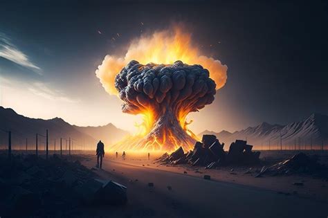 Premium Ai Image Atomic Explosion