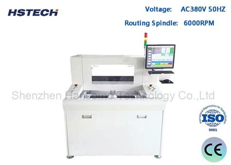 Servo Motor X Y Z Axis Pcba Router Machine Ccd Detection With Double Platform