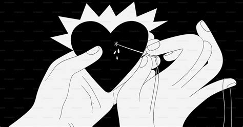 바늘이 꽂힌 하트를 들고 있는 손 벡터 Unsplash의 바느질 이미지