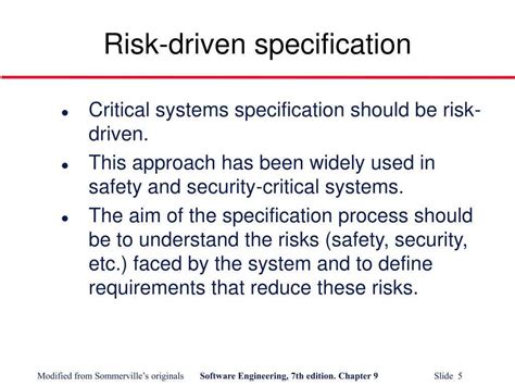 Critical System Specification In Software Engineering Understanding