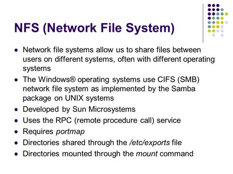 Networkfilesystems
