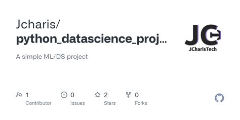 GitHub Jcharis Python Datascience Project A Simple ML DS Project
