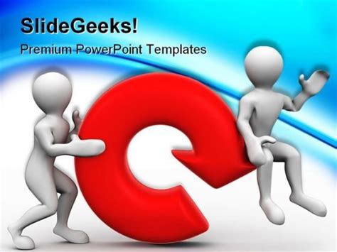 Two Men With Refresh Symbol Powerpoint Themes And Powerpoint Slides 0211