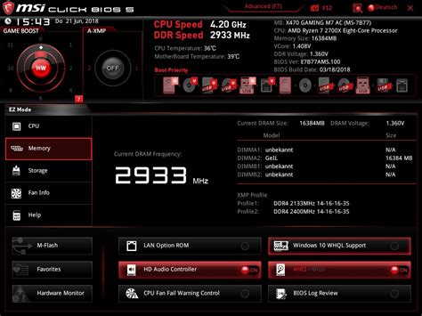 601 Msi Click Bios 5 Ez Mode Memory Tweakpc De