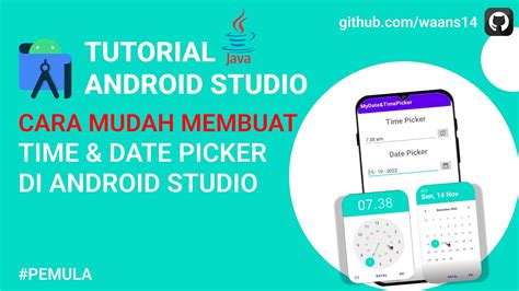 Cara Membuat Time Date Picker Di Android Studio Android Studio Tutorial YouTube