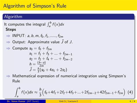 simpson s rule of integration pdf