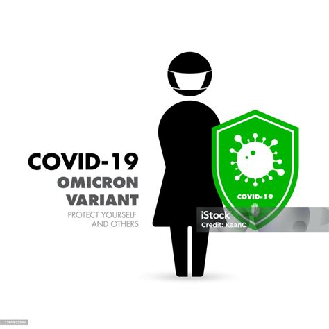 코로나바이러스 발병인플루엔자의 오미크론 변이체는 전염병 개념 배너 플랫 스타일 일러스트로 위험한 독감 균주 케이스로