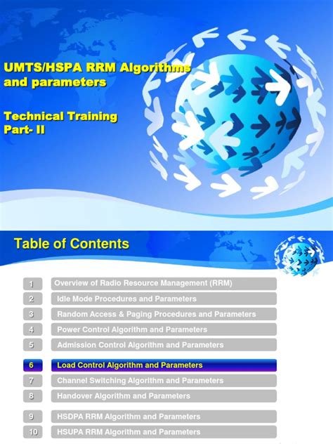 Umtsandhspa Rrm Algorithms And Parameters Training Part2 Pdf High