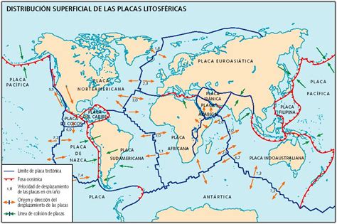 Las Placas Tectónicas Placas Tectónicas Del Mundo
