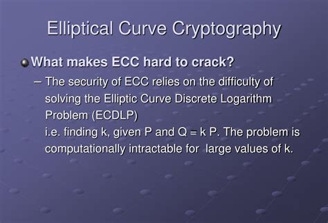 Ppt Elliptical Curve Cryptography Powerpoint Presentation Free Download Id5624829