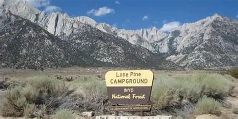 Lone Pine Camping Alabama Hills California