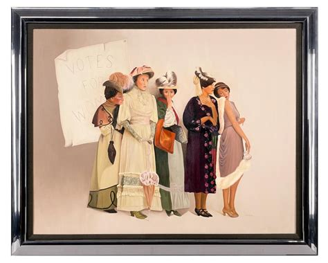 Lot Myrna Newman Votes For Women Oil On Canvas