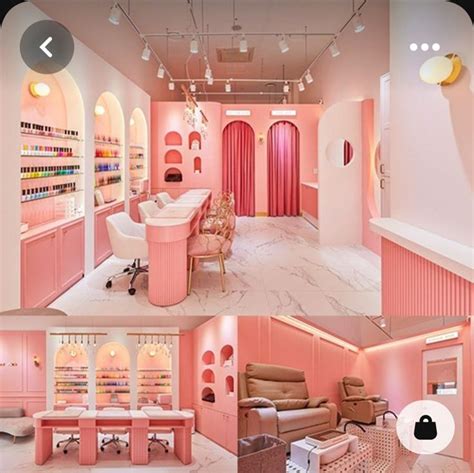 Muito Rosa 미용실 장식 네일살롱 디자인 인테리어