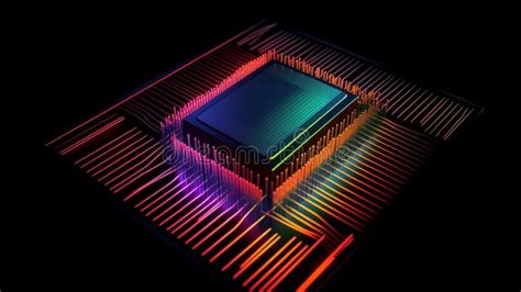 Computer Chip With Processor Background Created With Generative Ai