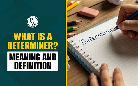 What Is A Determiner Meaning And Definition