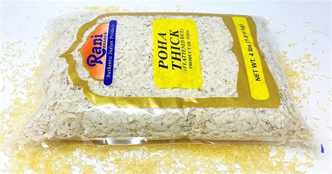 Rani Poha Powa 64oz 4lbs Medium Cut Flattened Rice All Natural