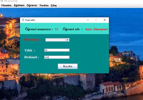 Github An90assmyuniversity A Desktop Application Project For A University System Adding And