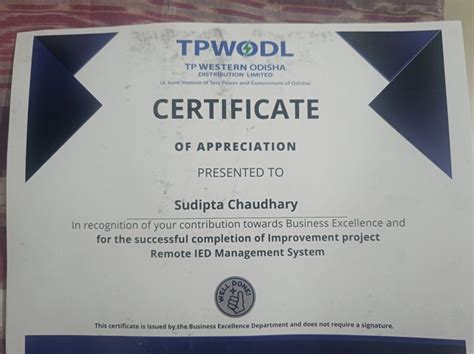 Sudipta Chowdhury On Linkedin Got This Appreciation