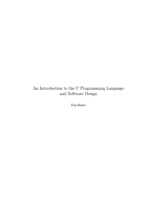 C Book Pdf