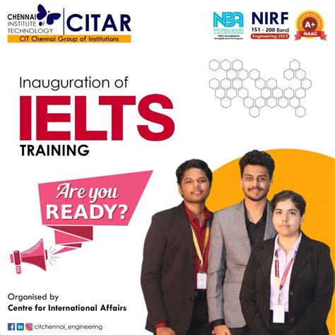 Chennai Institute Of Technology On Linkedin Ieltsinception Languagemastery Citchennai