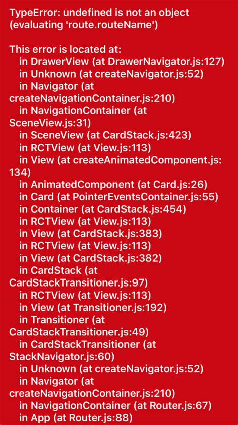 Typeerror Undefined Is Not An Object Evaluating Routeroutename