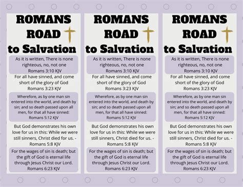 Printable Romans Road Verses