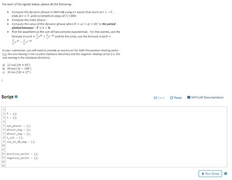 Solved For Each Of The Signals Below Please Do The