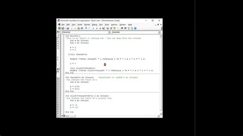Vba Parameter Passing Byref And Byval Explained Youtube