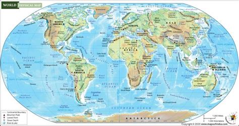 World Physical Map Physical Map Map World Geography Map