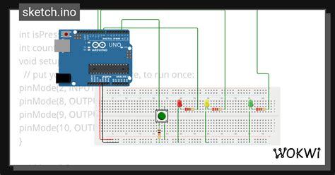 Alternating Test Lights Wokwi Esp32 Stm32 Arduino Simulator