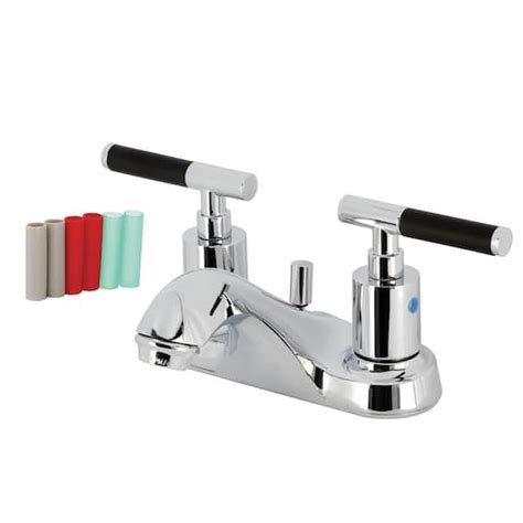 Kingston Brass Kaiser 4 In Centerset 2 Handle Bathroom Faucet With