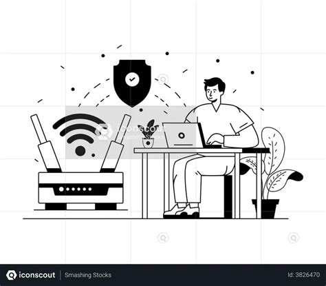 Wireless Connection Illustration Free Download Design And Development