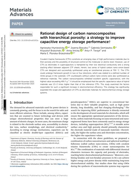 Pdf Rational Design Of Carbon Nanocomposites With Hierarchical
