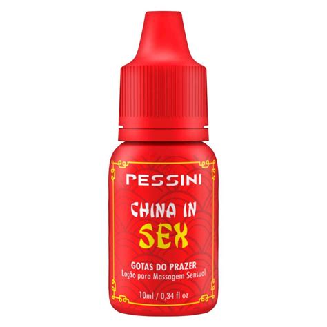 China In Sex Gotas Excitantes 10ml Pessini Atraia Prazer E Sensação Sex Shop Loja Fetiches