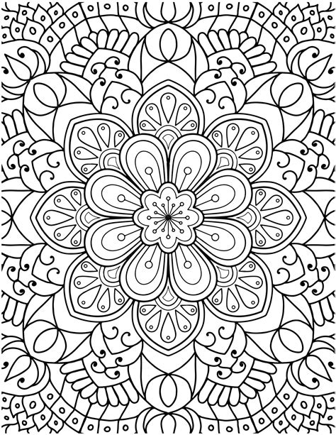 Premium Vector Hand Drawn Mandala Coloring Pages For Adult Coloring