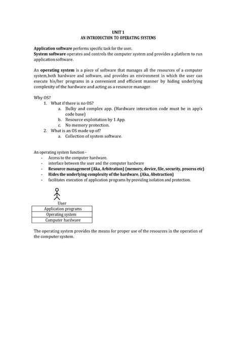 Lec 1notes Babbar Code Help Unit An Introduction To Operating