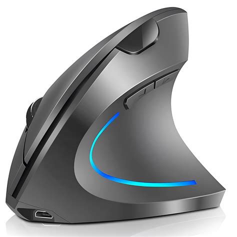 Mouse InalÁmbrico Tecmaster Vertical ErgonÓmico Recargable 24 Ghz Pro