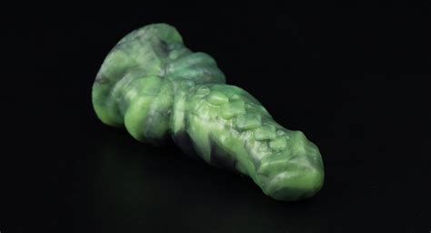 InuGami X Small 5 Inch Green And Black Dragon Dildo Etsy