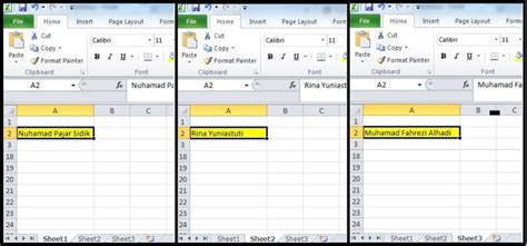 Cara Edit Banyak Sheet Dalam 1 Sheet Ms Excel