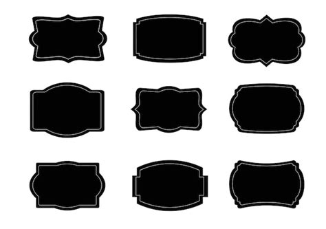 Premium Vector Black Frames Vector Art Design