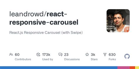 Github Leandrowd React Responsive Carousel React Js Responsive Carousel With Swipe