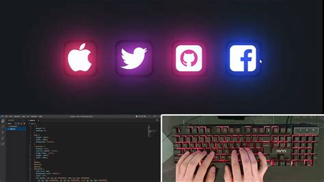 Asmr Programming Glowing Icons With Html Css No Talking Youtube