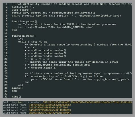 Esp32 On Twitter Compiling Nodemcu For The Esp32 With Support For Public Private Key