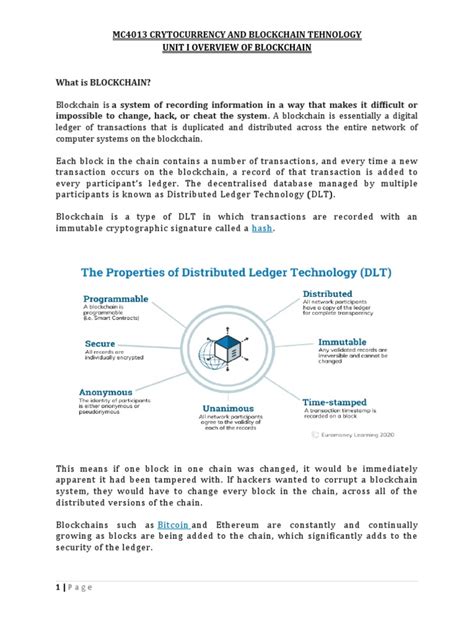 unit 1 notes pdf cryptocurrency bitcoin