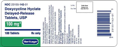 Doxycycline Hyclate Delayed Release Fda Prescribing Information Side