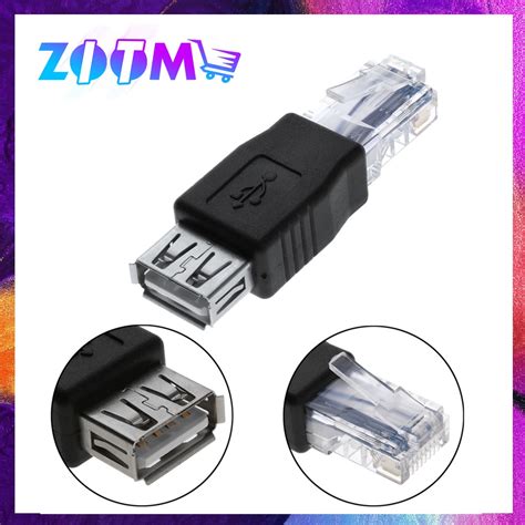 Ethernet Rj45 Male To Usb Female Connector Converter Adapter Shopee