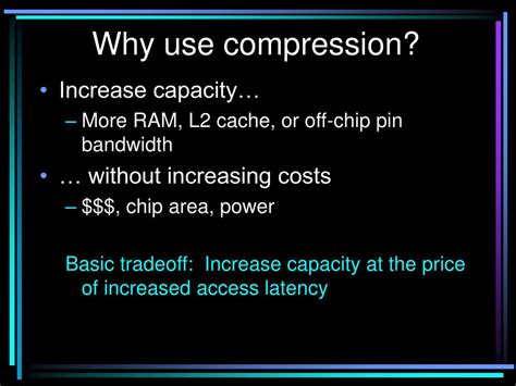 PPT Software Controlled Memory Compression Using Informing Memory Operations PowerPoint