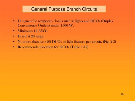 PPT Branch Circuits Chapter PowerPoint Presentation Free Download ID