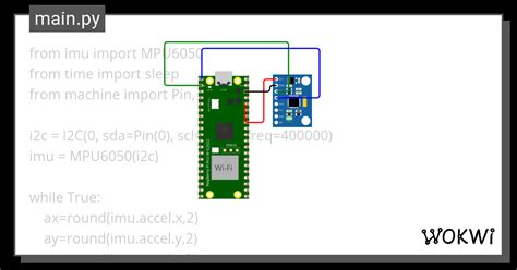 Micropython Mpu6050 Wokwi Esp32 Stm32 Arduino Simulator