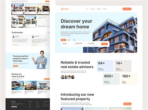 Real Estate Landing Page By Firqah Lab Ux Ui Web Design Web